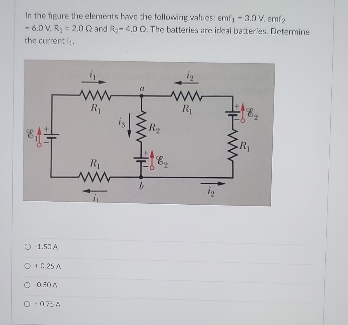 Solved In the figure the elements have the following values: | Chegg.com