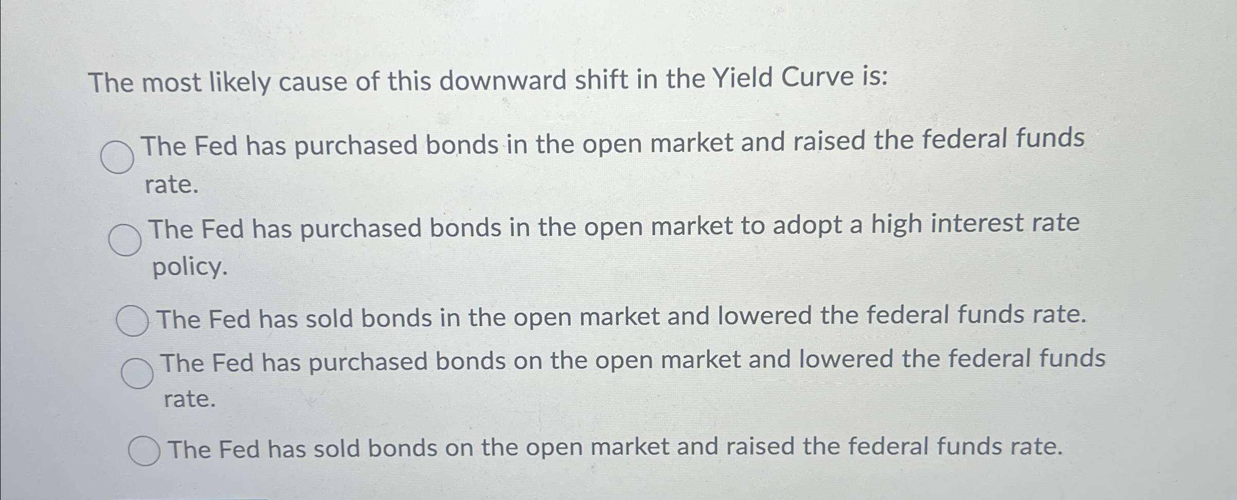 Solved The most likely cause of this downward shift in the | Chegg.com