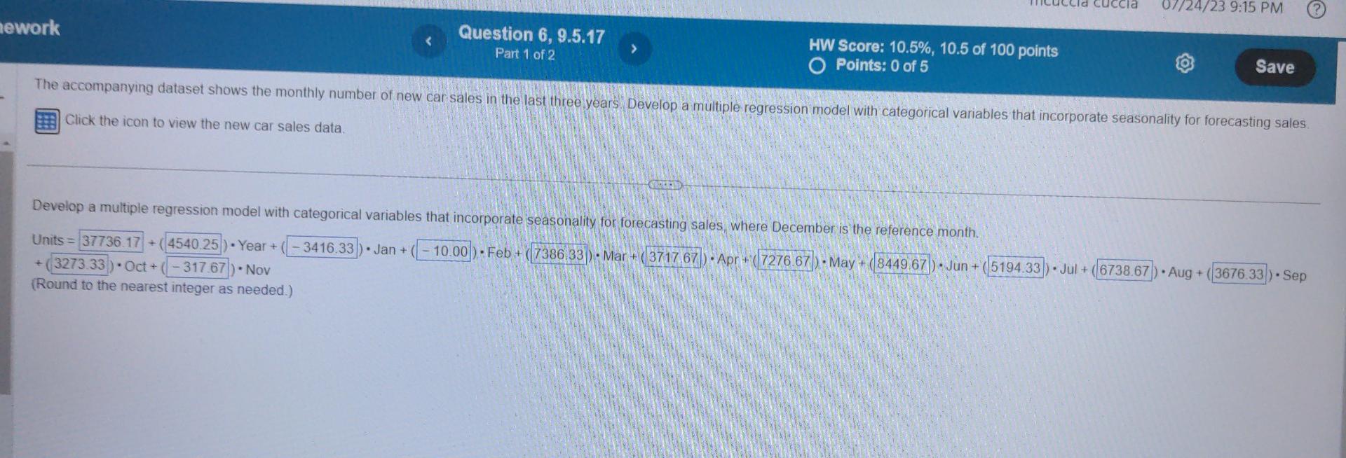 Solved Develop a multiple regression model with categorical | Chegg.com