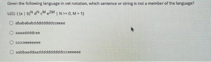 Solved Given the following Grammar, which option is not a | Chegg.com