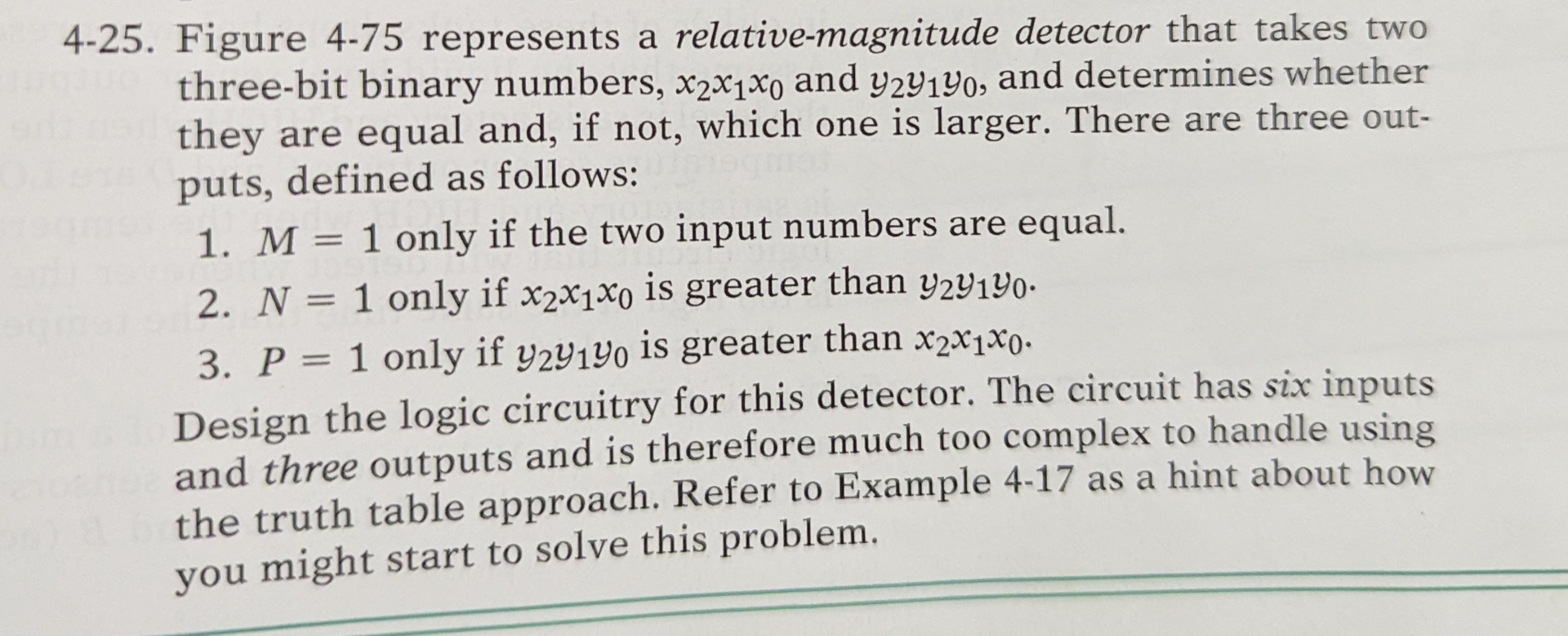 Solved 4-25. ﻿Figure 4-75 ﻿represents a relative-magnitude | Chegg.com