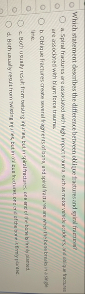 Solved Which statement describes the difference between | Chegg.com