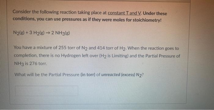 Solved Consider the following reaction taking place at | Chegg.com