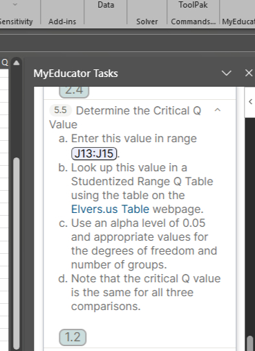 Determine the Critical Q Value Enter this value in | Chegg.com