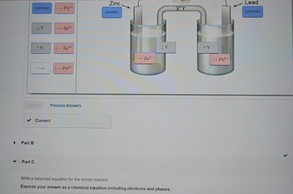 Solved BubmiPrevious AnswersCorrectPart BPart CWrite a | Chegg.com