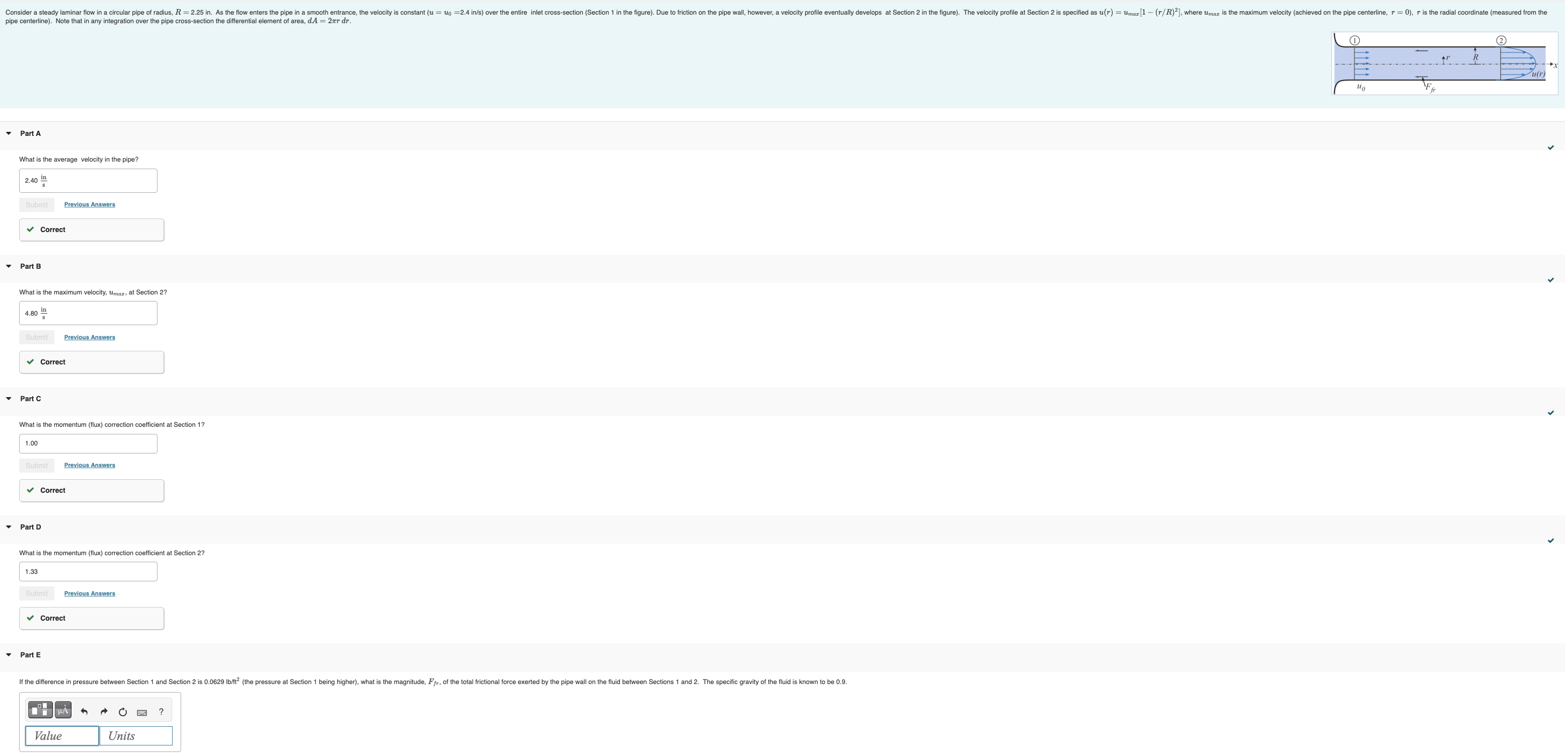 Do part E please. Part A What is the average velocity | Chegg.com