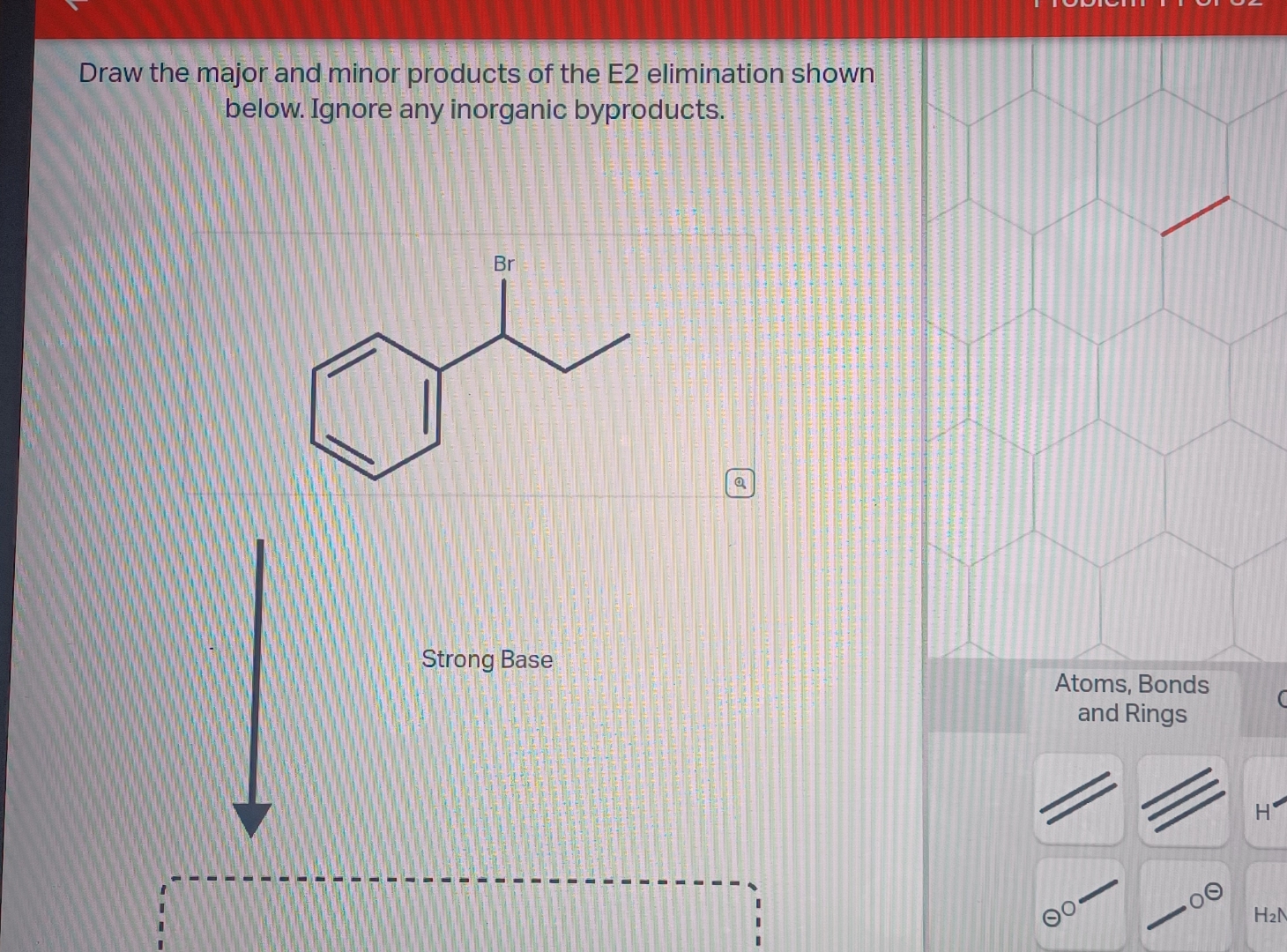 Solved Draw the major and minor products of the E2 | Chegg.com