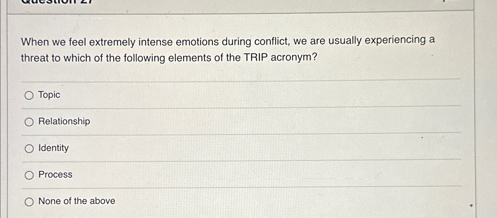 Solved When we feel extremely intense emotions during | Chegg.com
