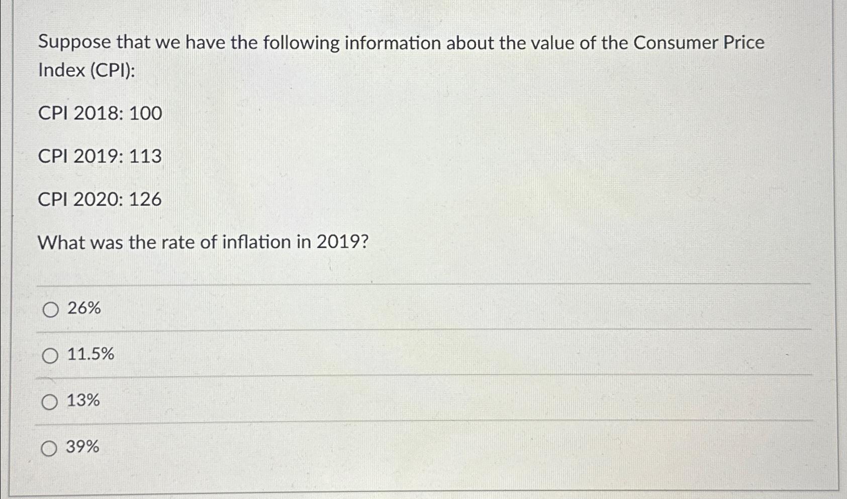 Solved Suppose that we have the following information about | Chegg.com