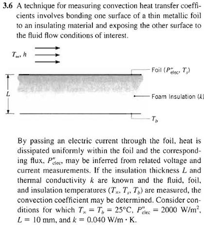 Solved A technique for measuring convection heat transfer | Chegg.com