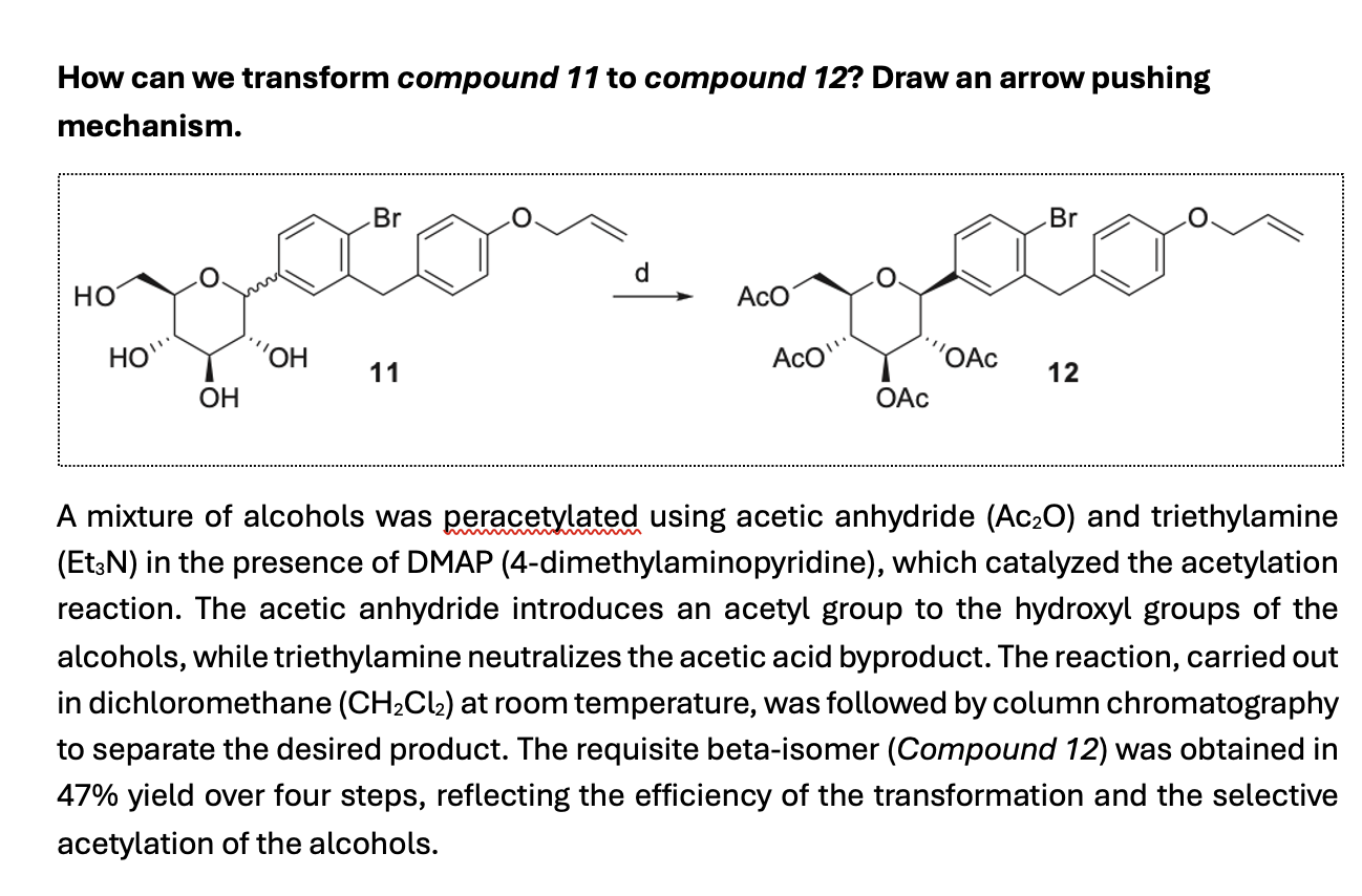 Solved How can we transform compound 11 ﻿into compound 12? | Chegg.com