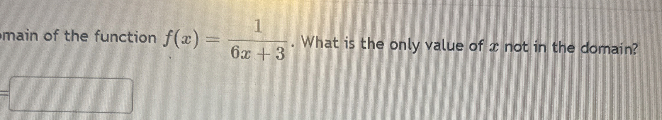 Solved main of the function f(x)=16x+3. ﻿What is the only | Chegg.com