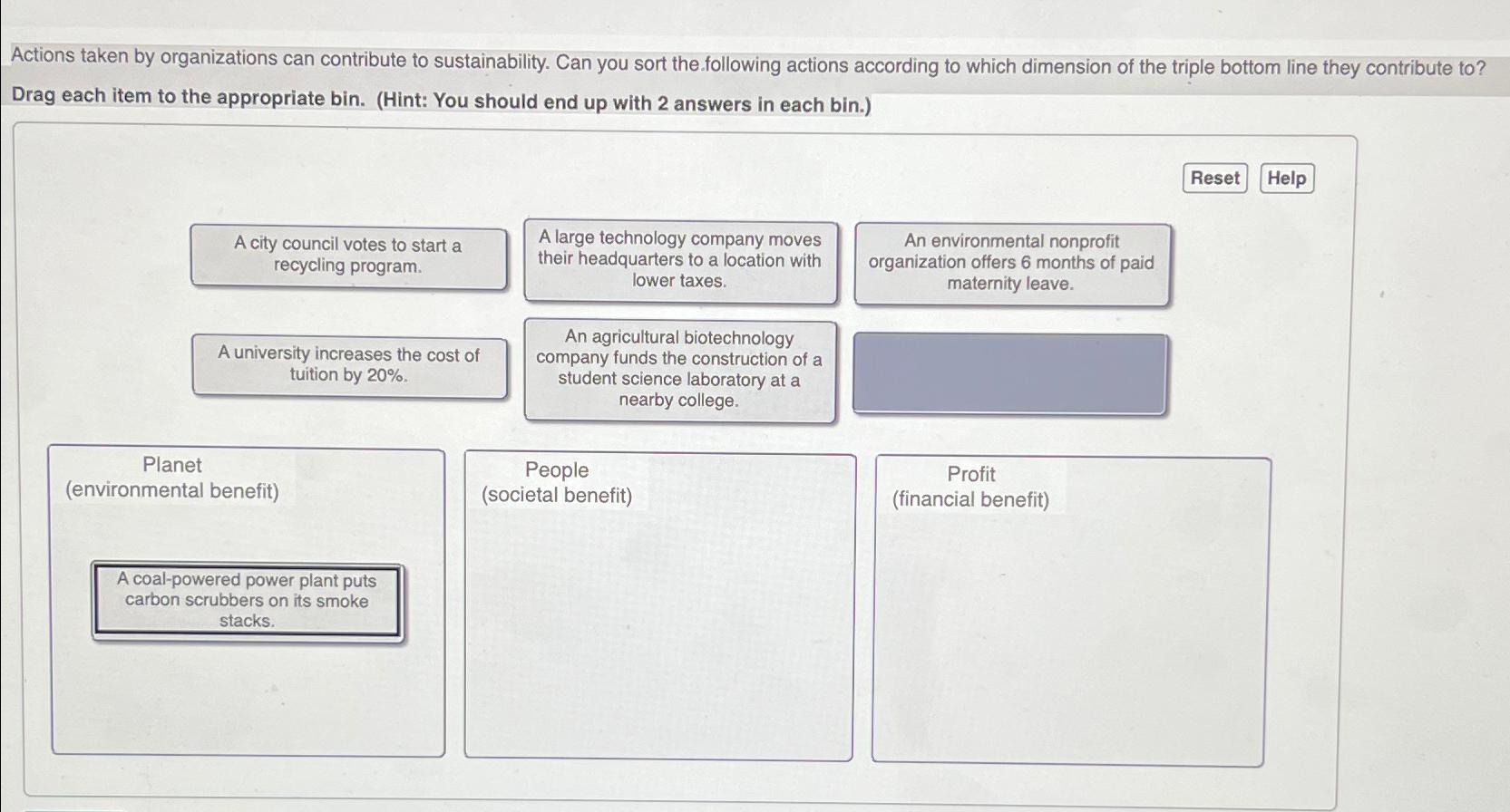 Solved Actions taken by organizations can contribute to | Chegg.com