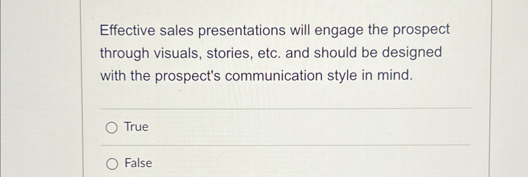 Solved Effective sales presentations will engage the | Chegg.com