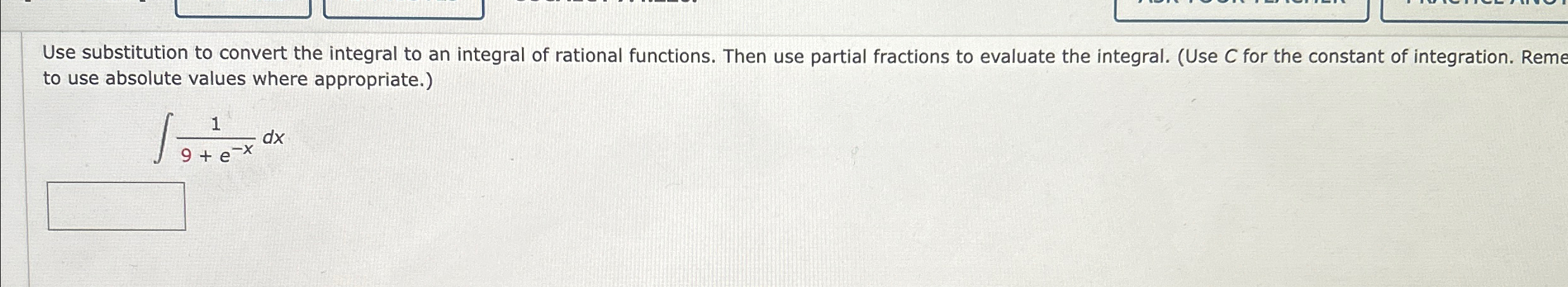 Solved Use substitution to convert the integral to an | Chegg.com