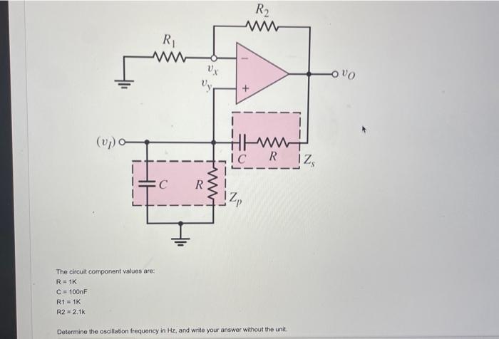 Solved The circuit component values are: | Chegg.com