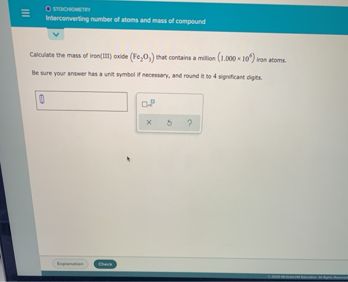 Solved O STOICHIOMETRY Interconverting number of atoms and | Chegg.com