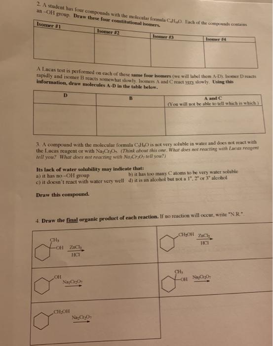 Solved Draw the organic product from each reaction. | Chegg.com
