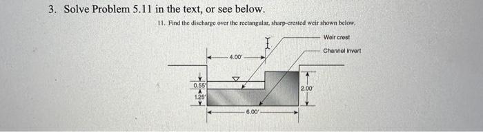 Solved 3. Solve Problem 5.11 in the text, or see below. 11. | Chegg.com