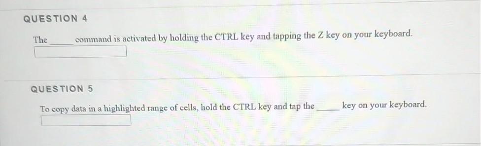 Solved The command is activated by holding the CTRL key and | Chegg.com
