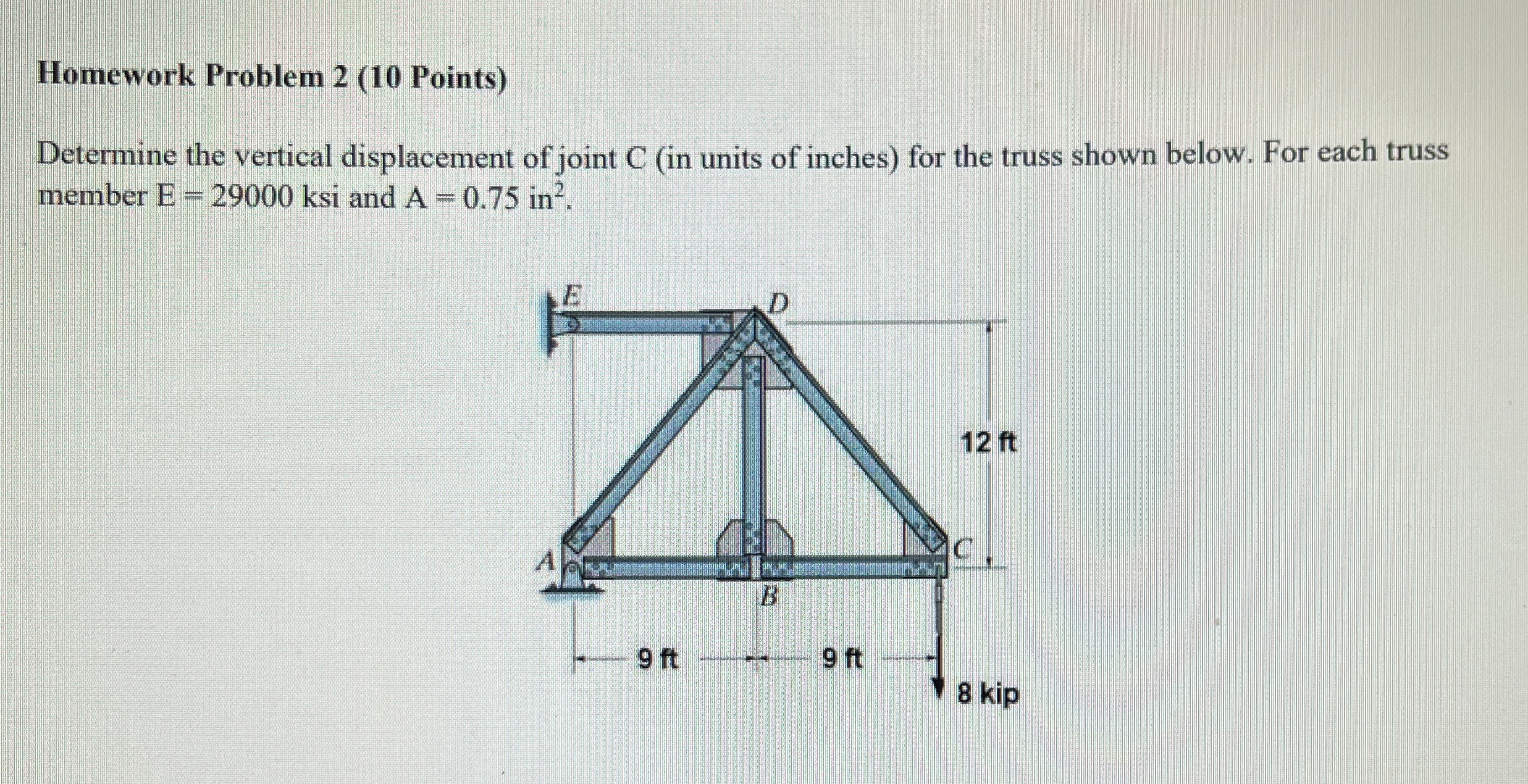 Solved Homework Problem 2 (10 ﻿Points)Determine the vertical | Chegg.com