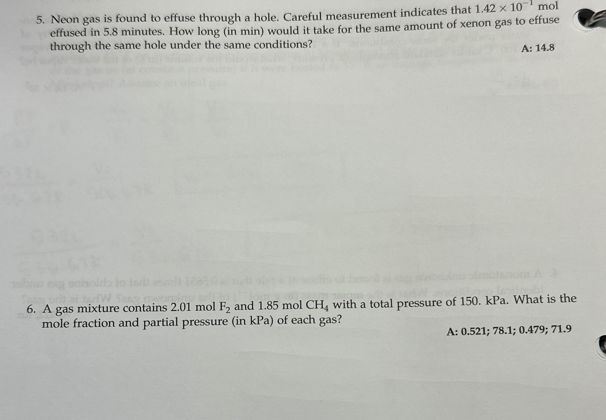 Solved Neon gas is found to effuse through a hole. Careful | Chegg.com