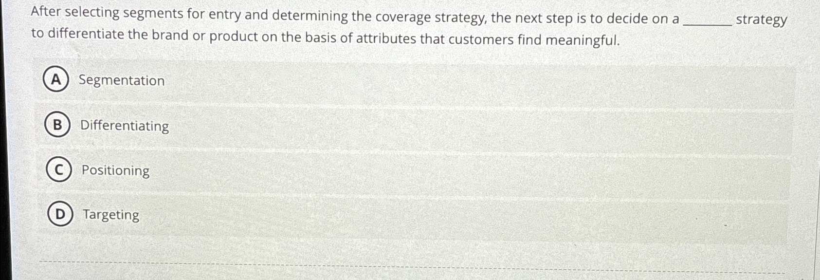 Solved After selecting segments for entry and determining | Chegg.com