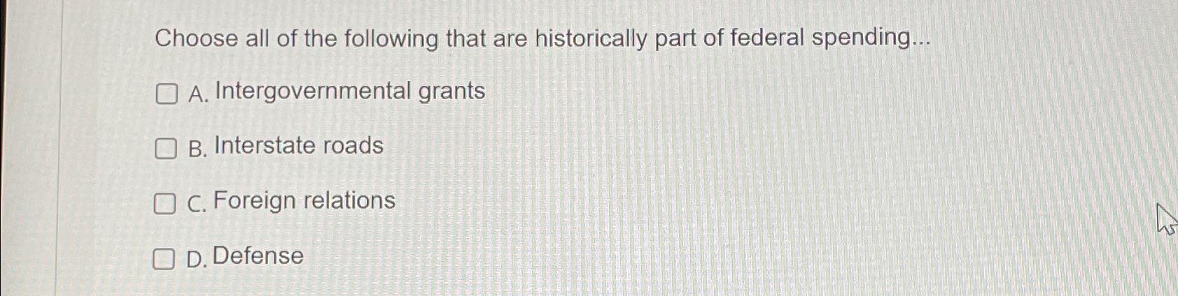 Solved Choose all of the following that are historically | Chegg.com