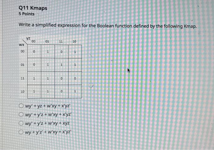 Write a simplified expression for the Boolean | Chegg.com