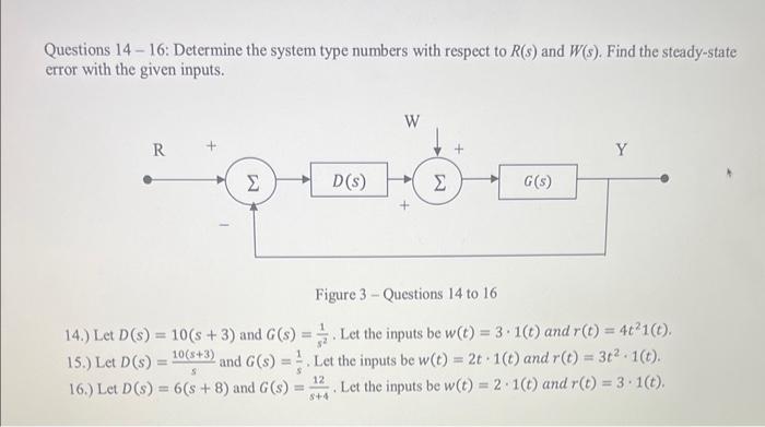 Solved Questions 14−16: Determine the system type numbers | Chegg.com