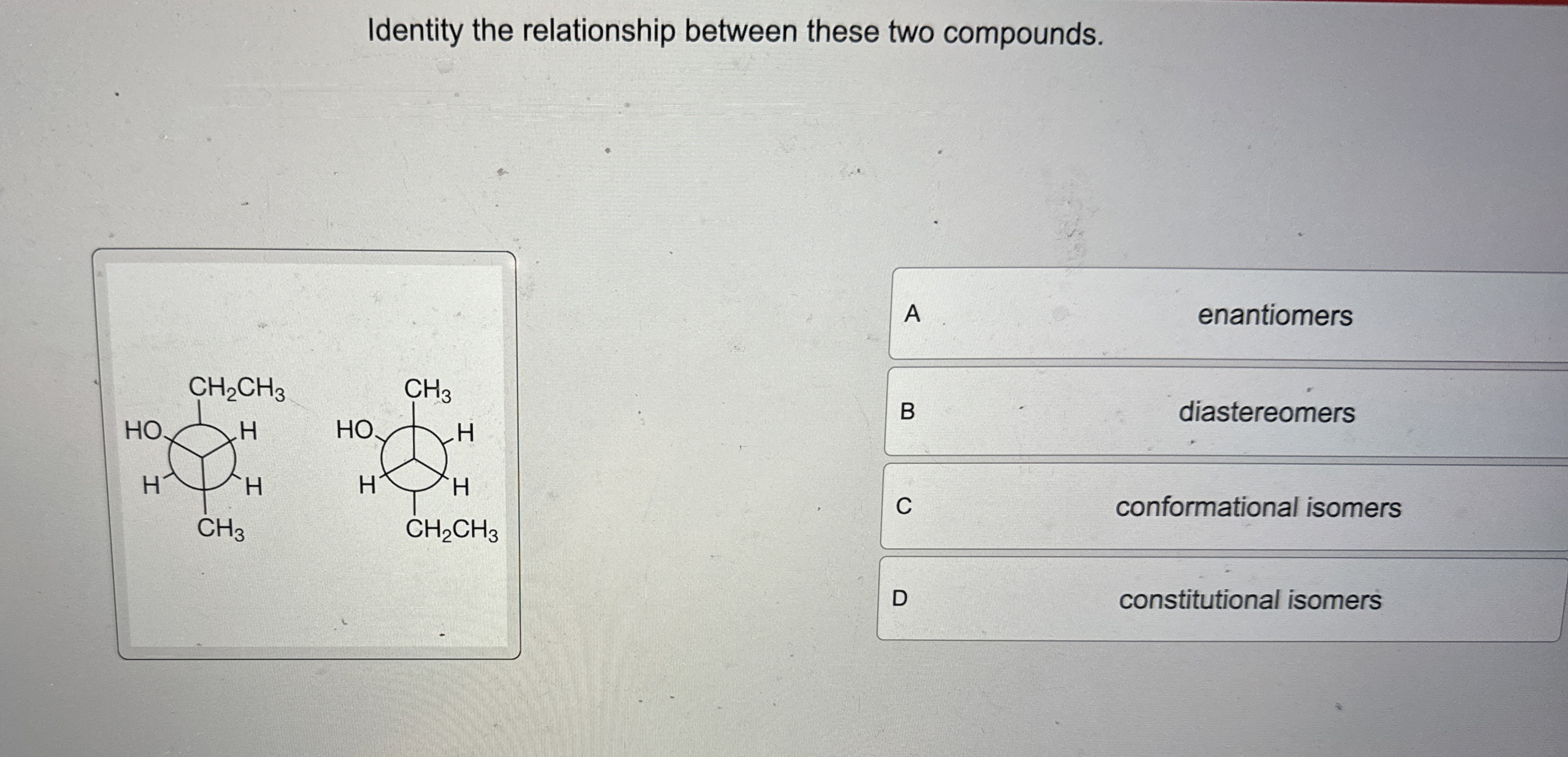 Solved Identity the relationship between these two | Chegg.com