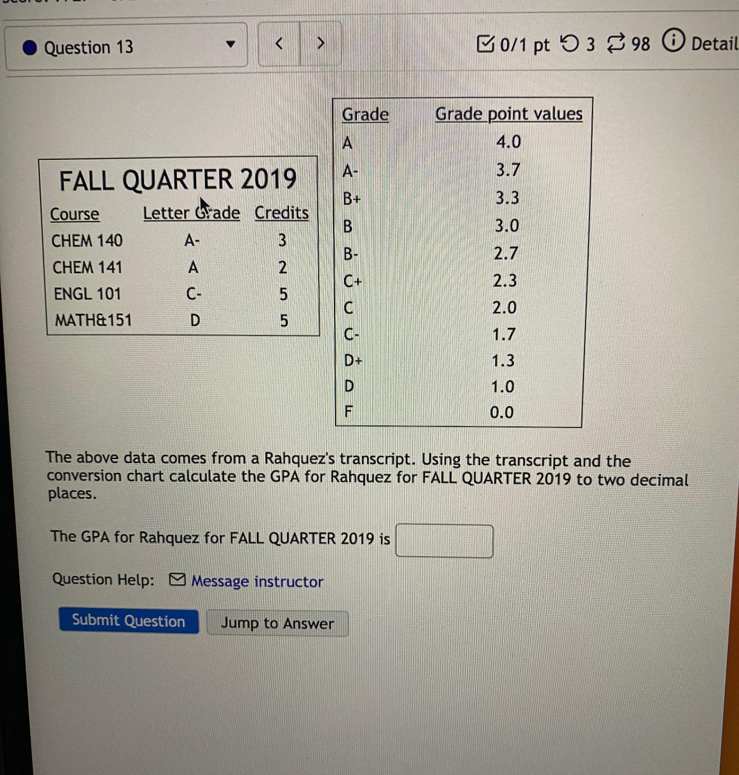Solved Answer the following question 13: | Chegg.com