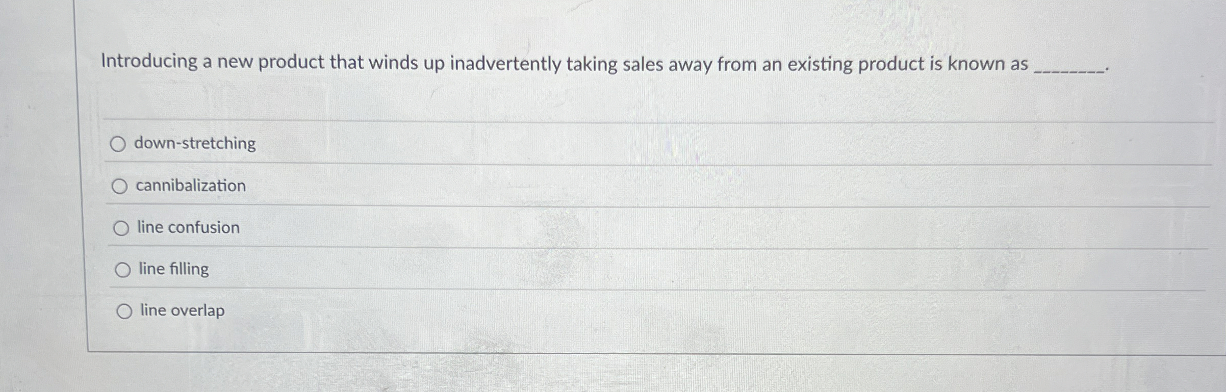 Solved Introducing a new product that winds up inadvertently | Chegg.com