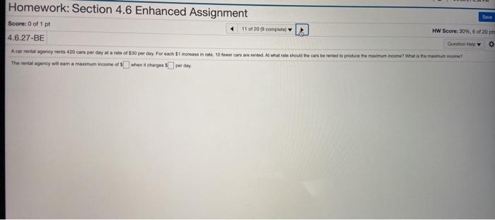Solved Homework Section 4 6 Enhanced Assignment Score 0 Of