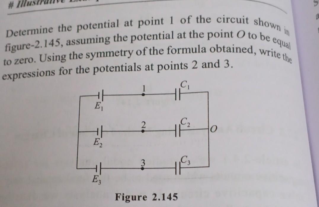 Solved Determine the potential at point 1 of the circuit | Chegg.com