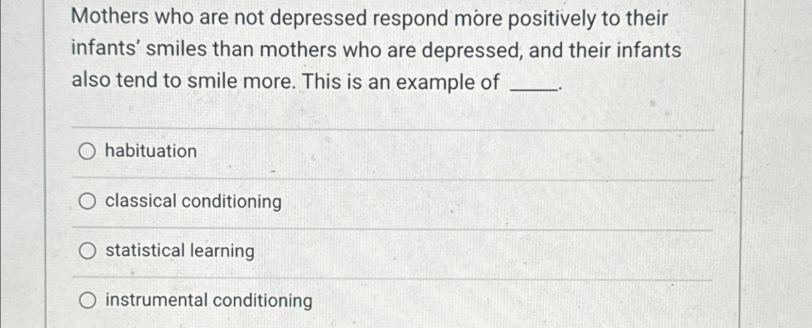 Solved Mothers who are not depressed respond more positively | Chegg.com
