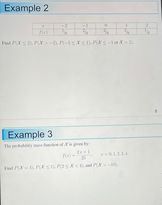 Solved Example 2 2 -1 0 2 -2 1 f(x) 216 1 2/5 26 Find PCX