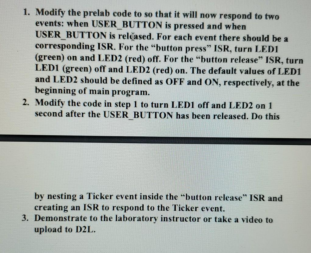 Solved cmain.cpp x 1 #include "mbed.h" 2 InterruptIn button | Chegg.com