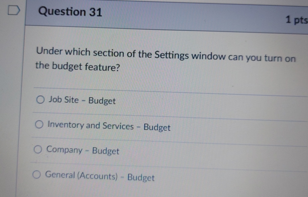 Solved Question 31Under which section of the Settings window | Chegg.com