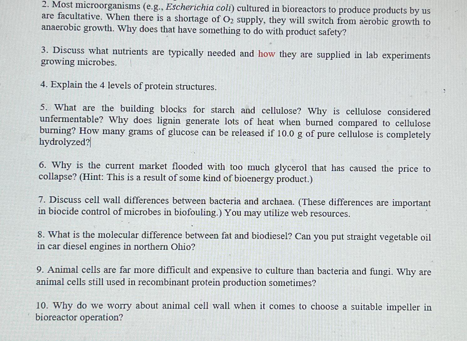 Solved Most microorganisms (e.g., ﻿Escherichia coli) | Chegg.com