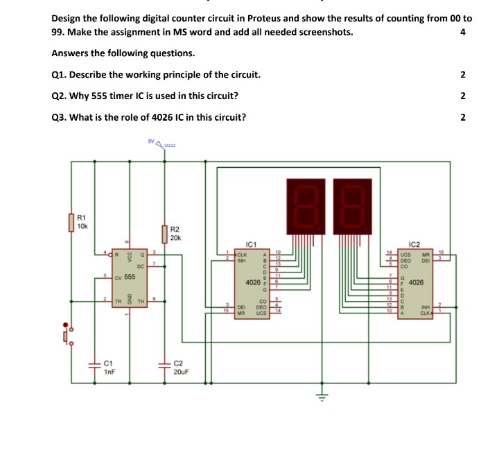 Digital Counter Circuit Diagram Wiring Digital And Schematic