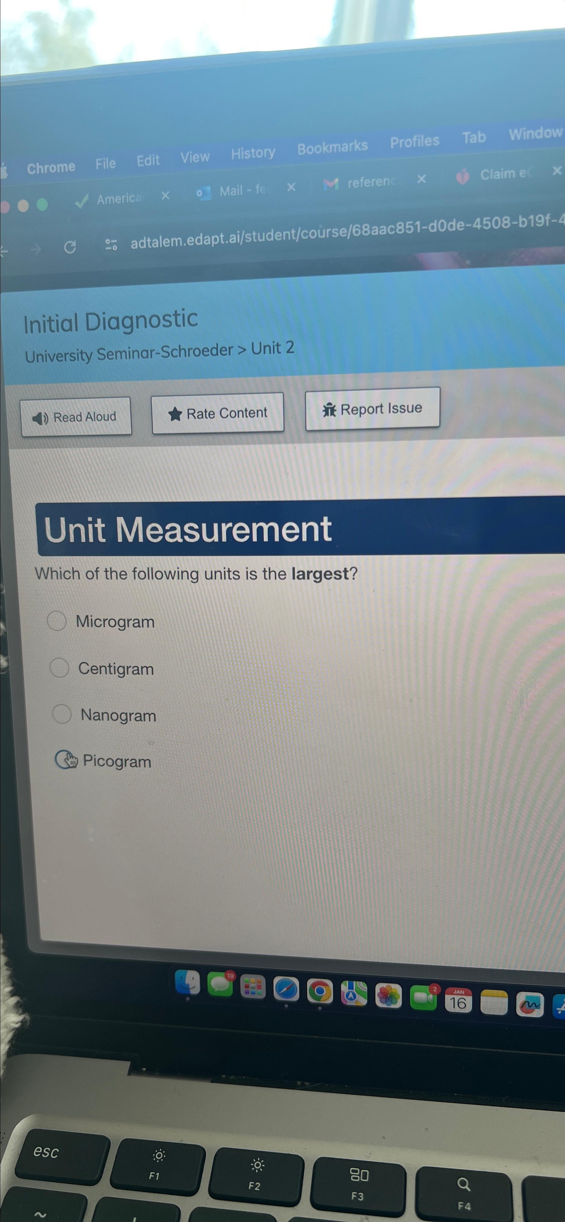 Solved Initial DiagnosticUniversity Seminar-Schroeder > | Chegg.com