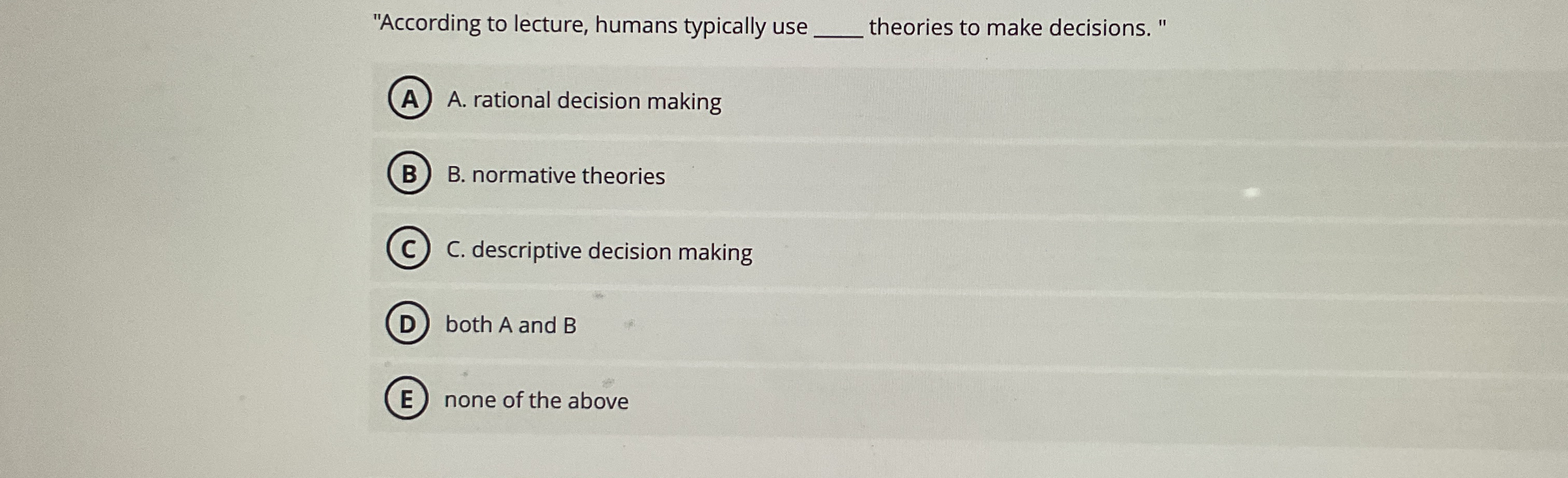 Solved "According to lecture, humans typically use q, | Chegg.com