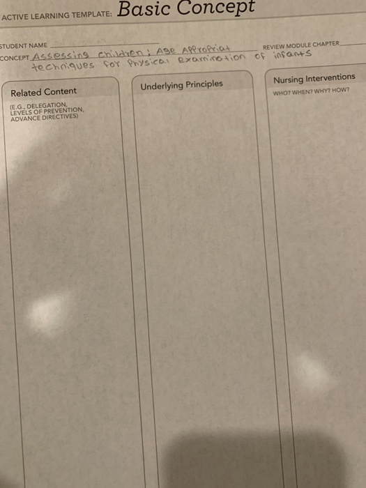 Solved ACTIVE LEARNING TEMPLATE: Basic Concept 3 STUDENT | Chegg.com