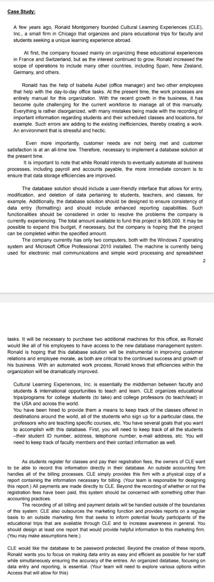 Create a clear DFDs (current and Proposed) | Chegg.com