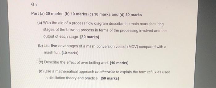 Solved Part (a) 30 marks, (b) 10 marks (c) 10 marks and (d) | Chegg.com Solved Part (a) 30 marks, (b) 10 marks (c) 10 marks and (d) | Chegg.com