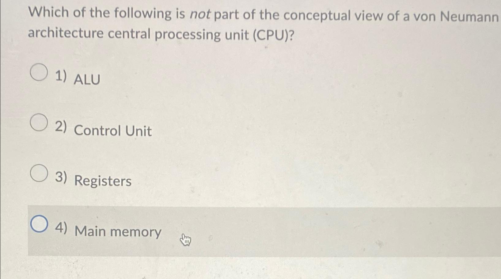 Solved Which of the following is not part of the conceptual | Chegg.com