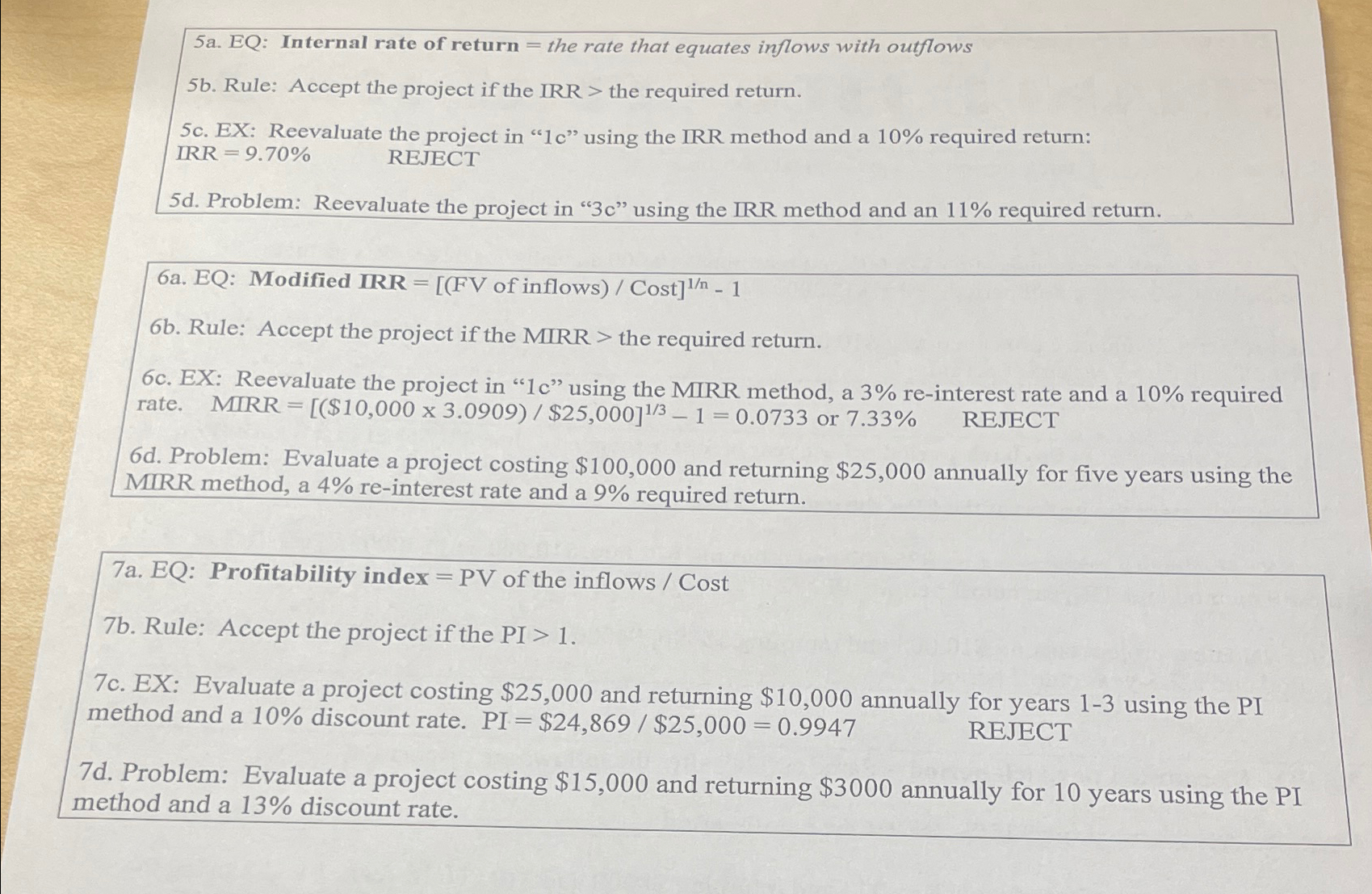 Solved Solve 5d, ﻿solve 6d, ﻿solve 7d5a. ﻿EQ: Internal rate | Chegg.com