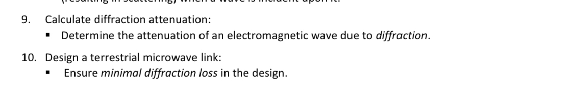 Solved Calculate diffraction attenuation:Determine the | Chegg.com