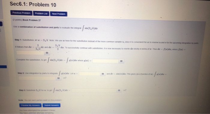 Solved Sec6.1: Problem 10 Previous Problem Problem List Next | Chegg.com